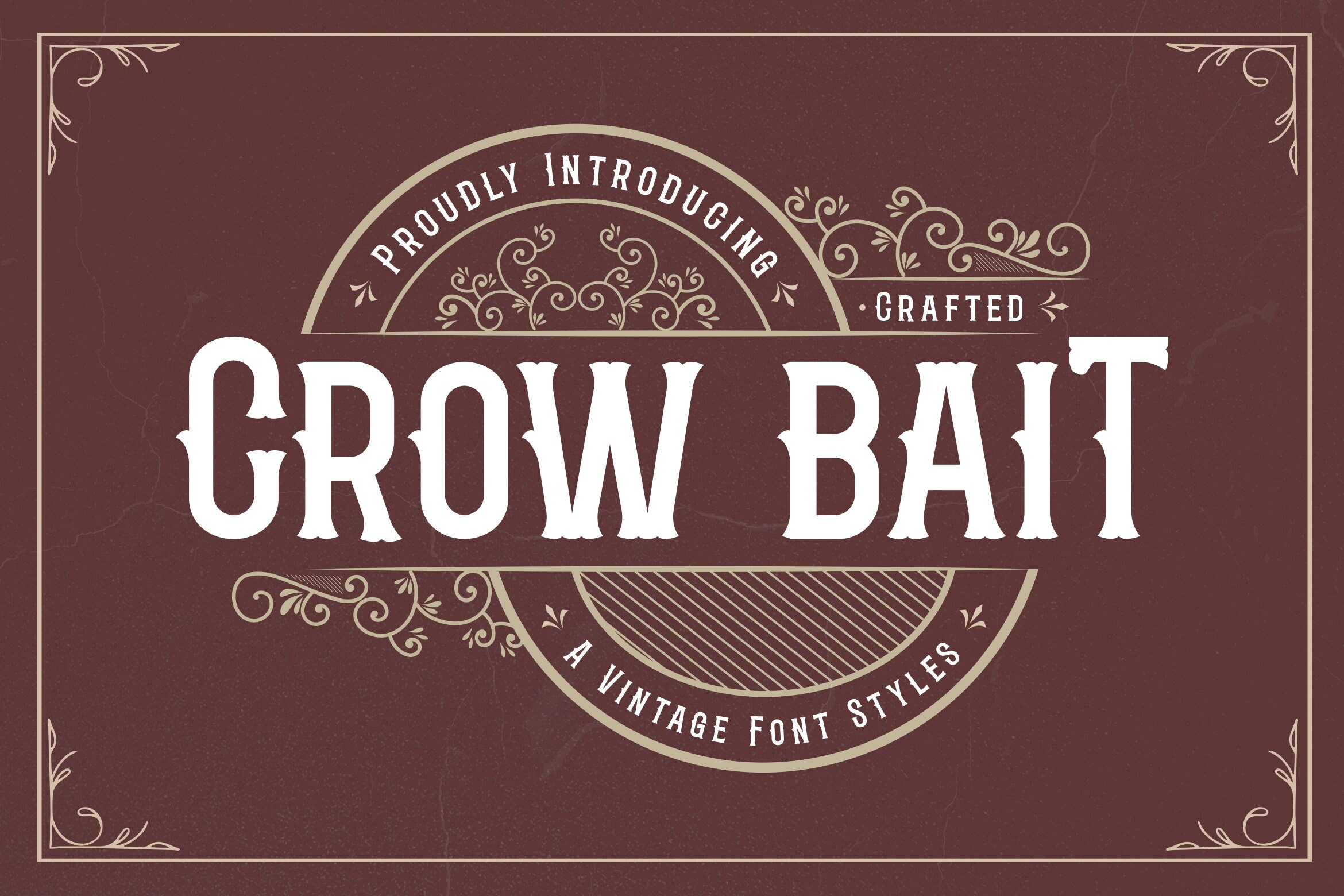 Crow Bait A Vintage Font Style - Etsy