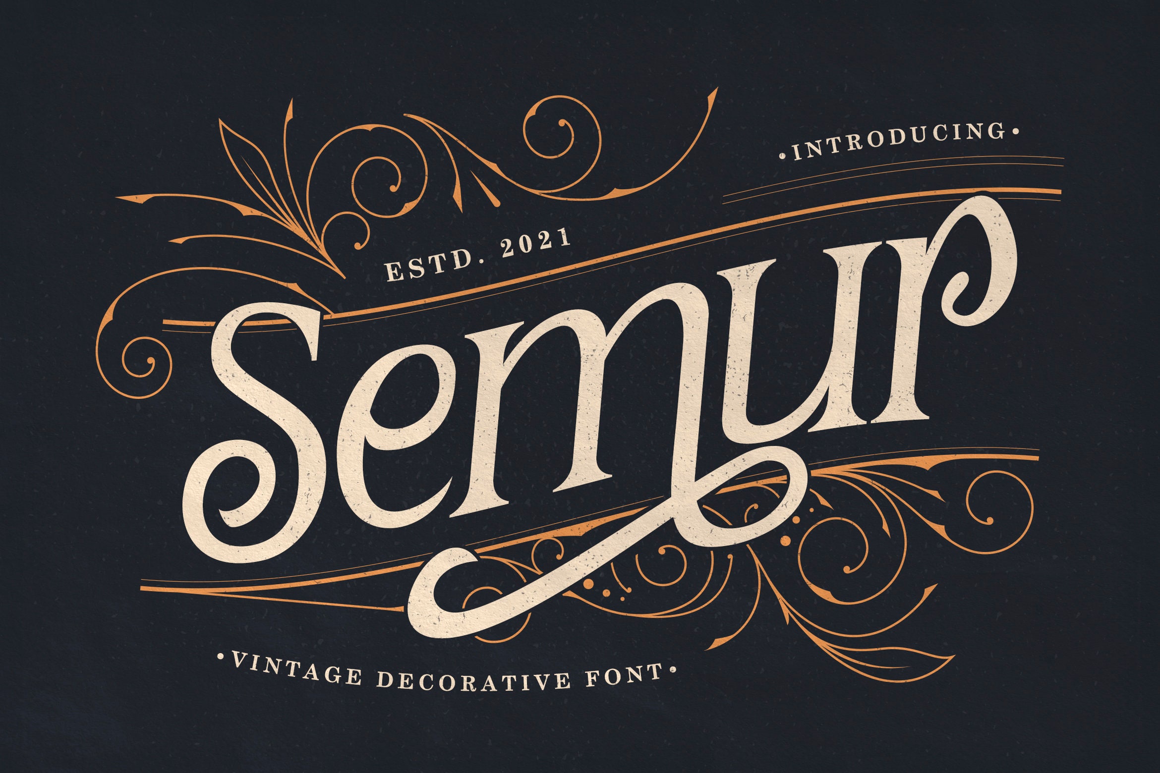 Semur Vintage Display Font - Etsy