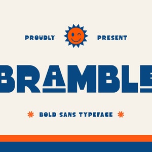 Bramble - Bold Sans Typeface - Etsy