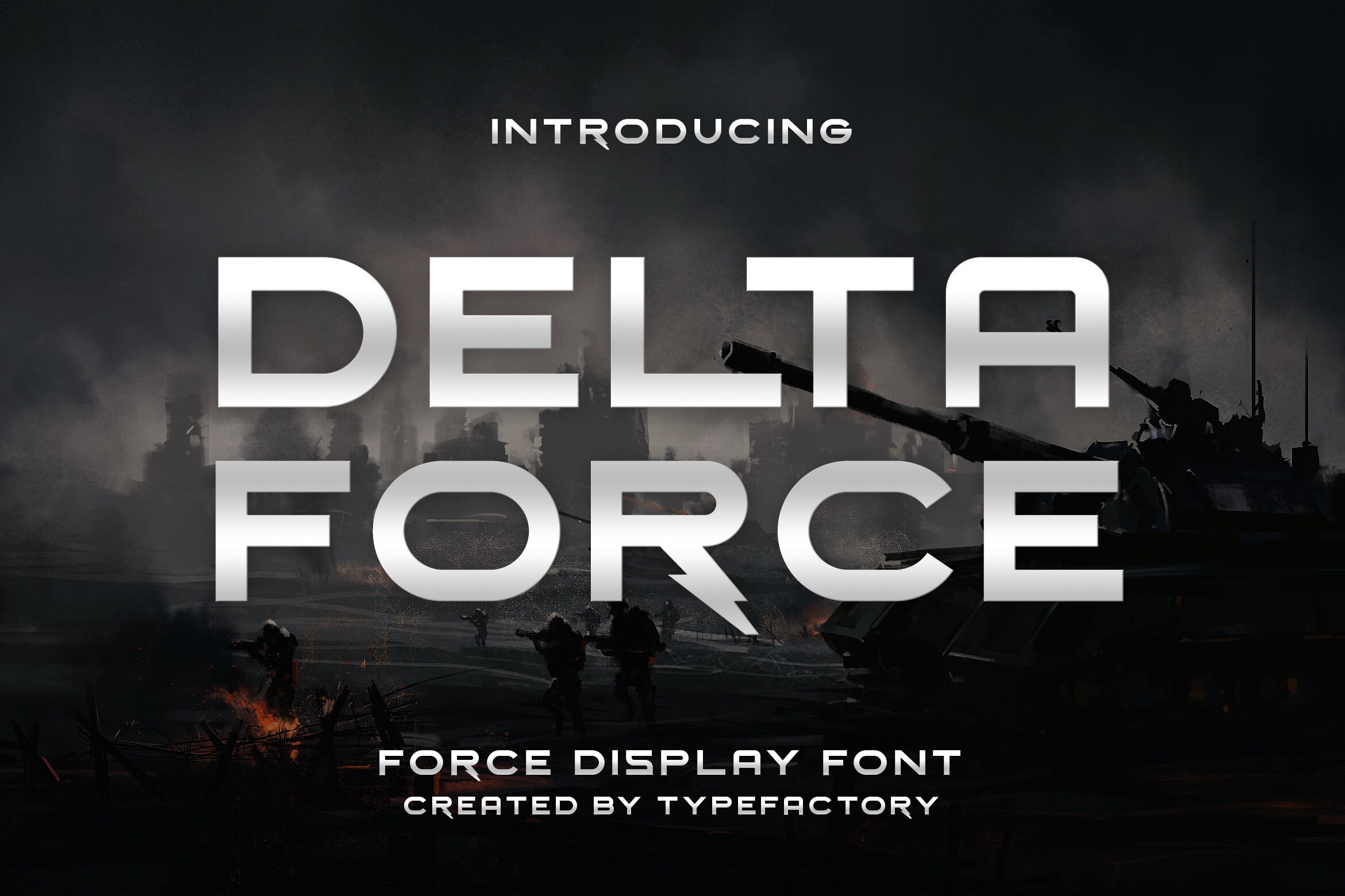 Delta Force - Force Display Font - Etsy