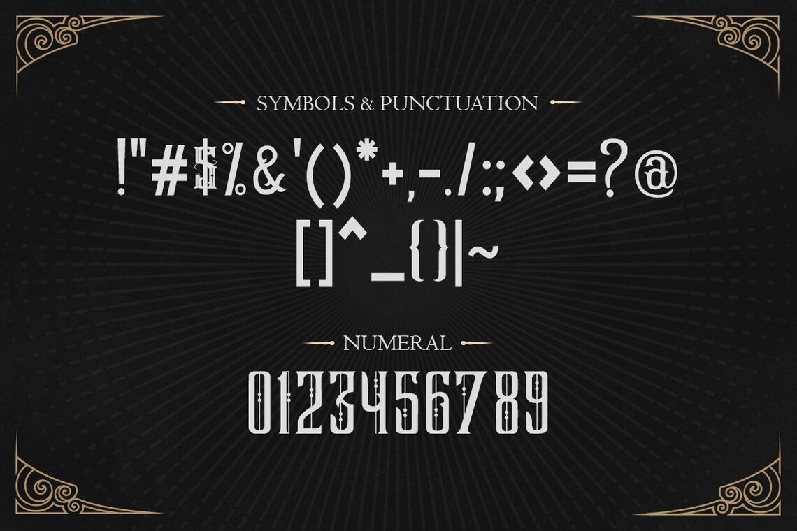 Dark Magic – Blackletter Typeface - Etsy