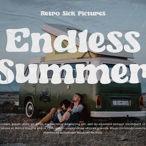 Retro Sick - A Retro Serif Font - Etsy