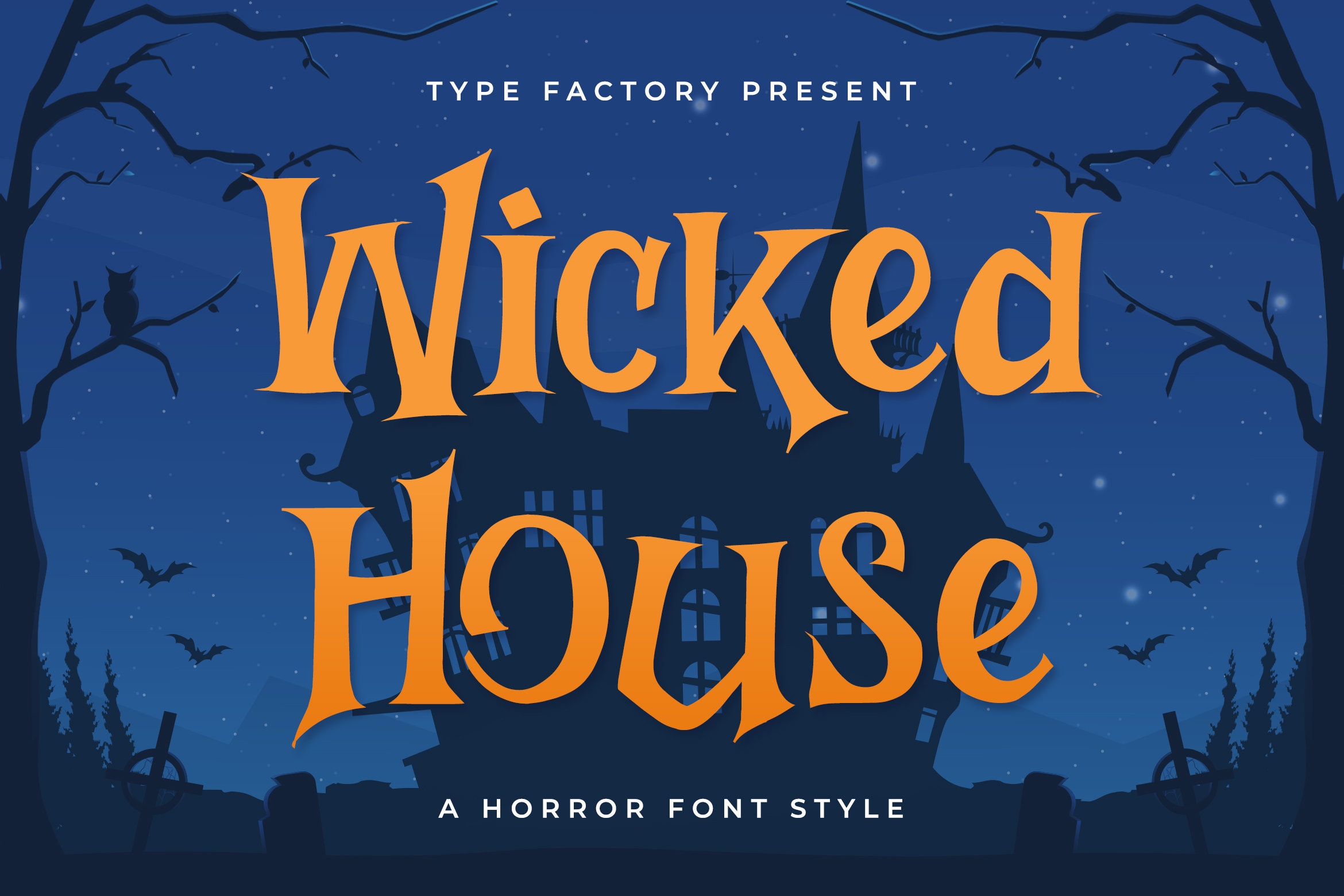 Wicked House - Horror Font Style - Etsy