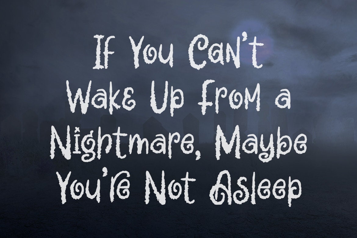 Horrific - Horror and Scary Font Style - Etsy