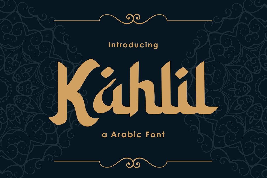 Kahlil – Arabic Font - Etsy