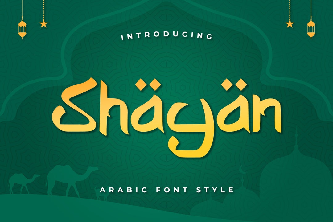 Shayan – Arabic Font - Etsy