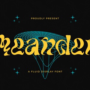 Meander A Fluid Display Font - Etsy