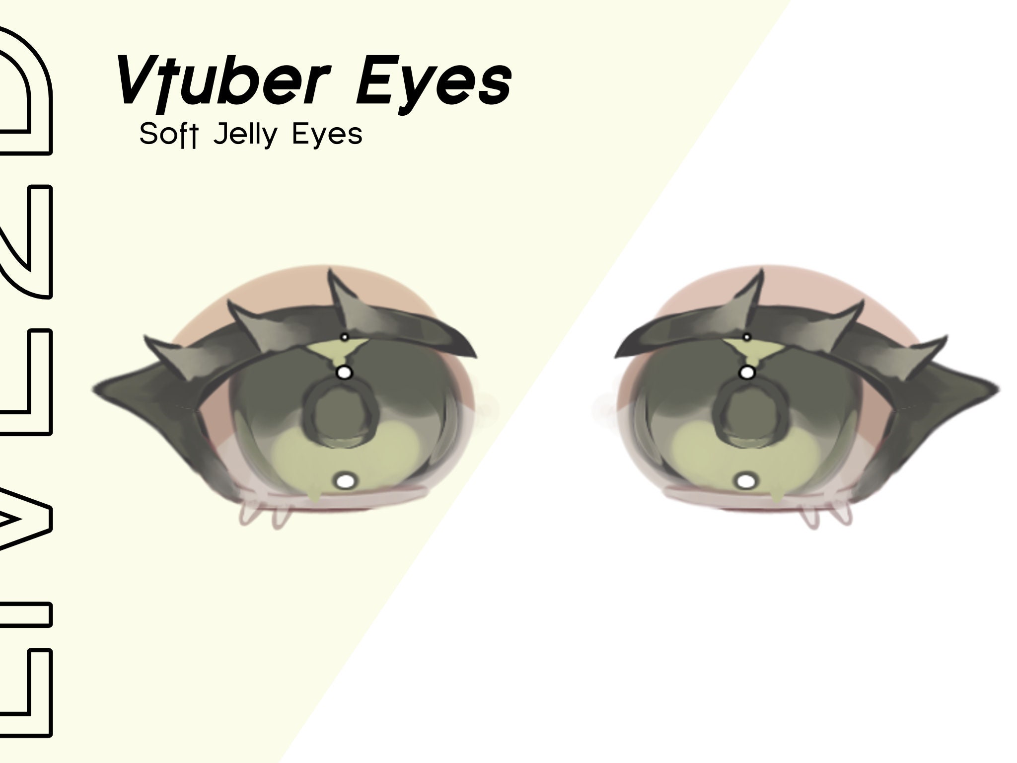 Vtuber Eye Jelly Texture | for Vtubing Virtual Streaming | Live 2d | Detailed Layering - Etsy