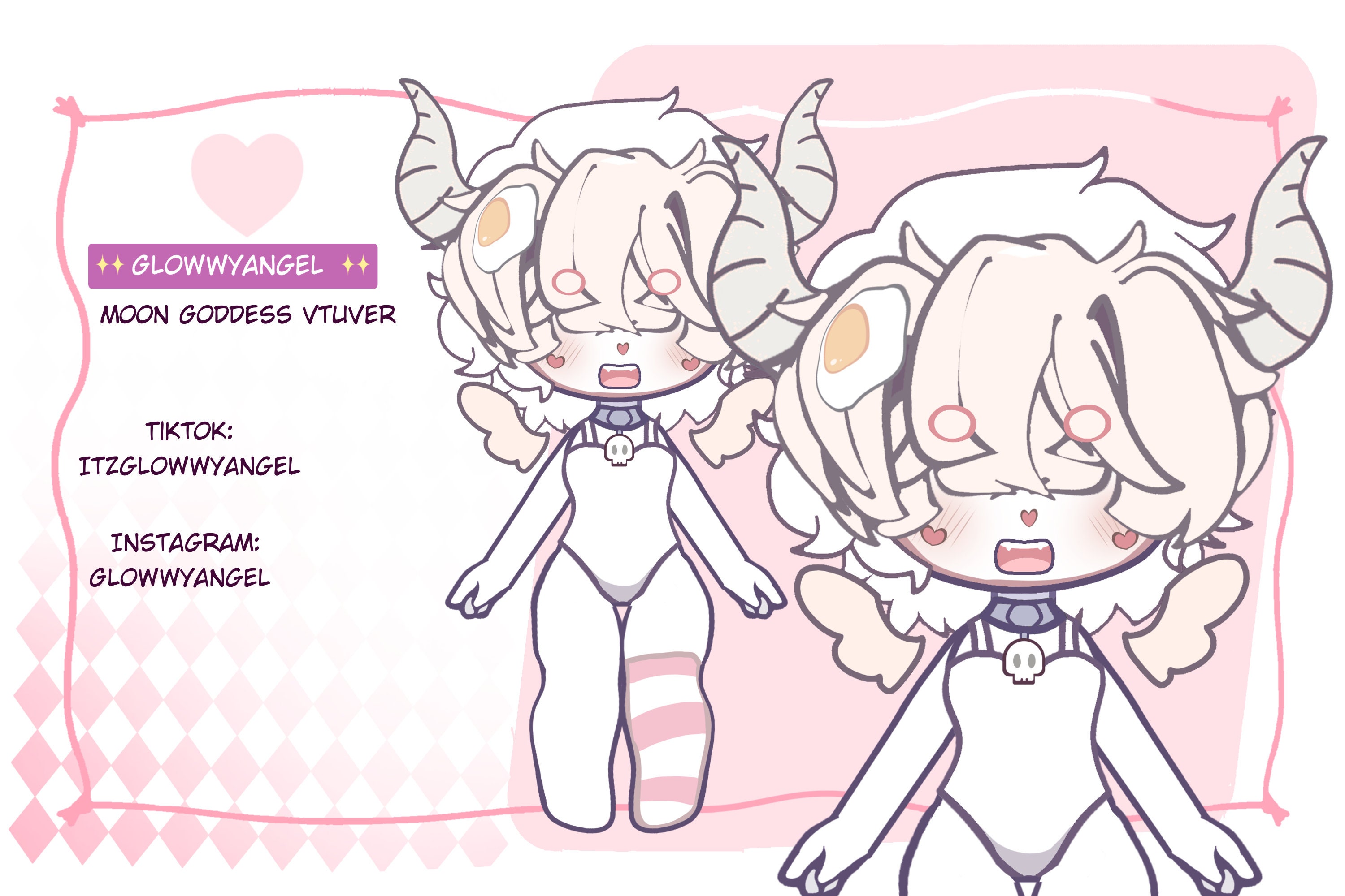 Goat Egg Premade Vtuber Model Vtuber Model Anime Genderfluid / - Etsy