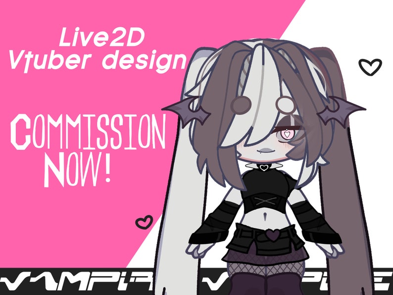 Custom Half Body Live2d Vtuber Model | Gacha Chibi Model | Ready to Be Rigged | Live2d ...