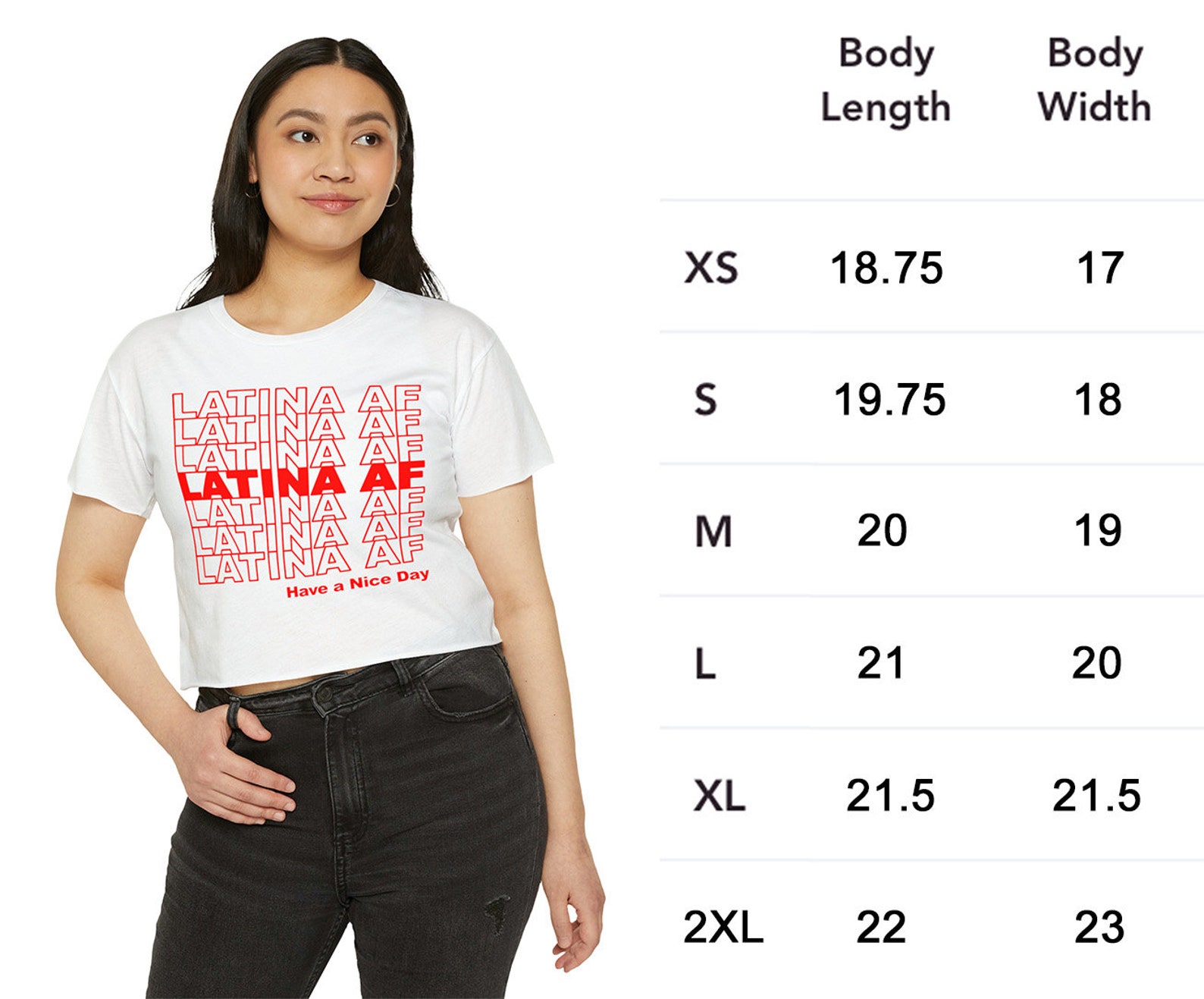 Latina AF T-shirt Gina Rodrigez Latina Crop Tee Girl Latina Power T Shirt Women Latina Pride ...