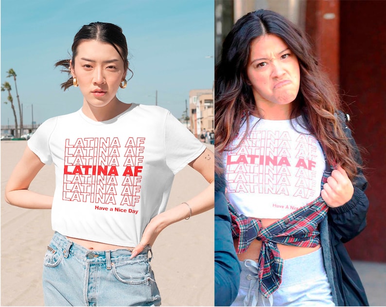 Latina AF T-shirt Gina Rodrigez Latina Crop Tee Girl Latina Power T Shirt Women Latina Pride ...