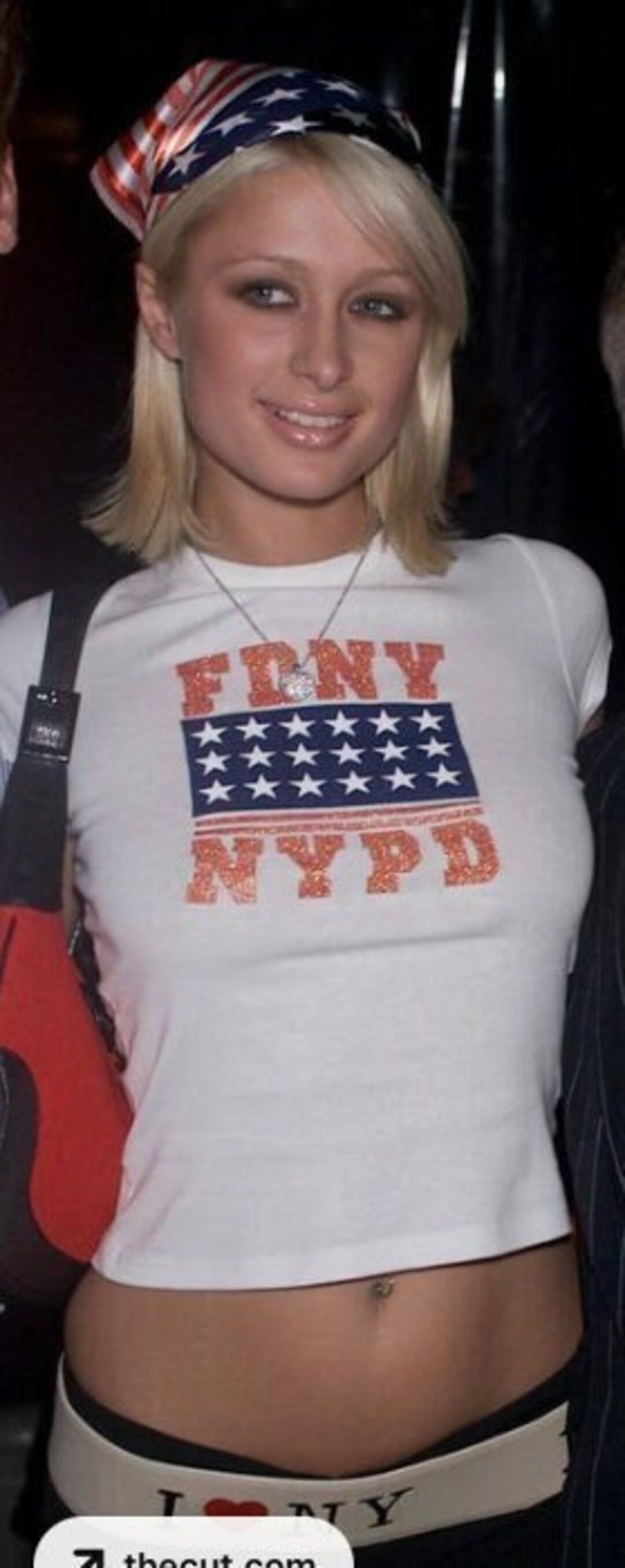 FDNY NYPD Tshirt - Paris Hilton Baby Tee - Y2K Celebrity Inspired ...