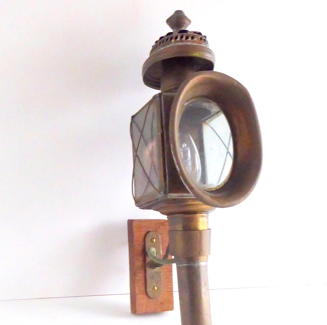 Antique Carriage Lamp Made of Brass, Wall Lamp France 19th Century - Etsy