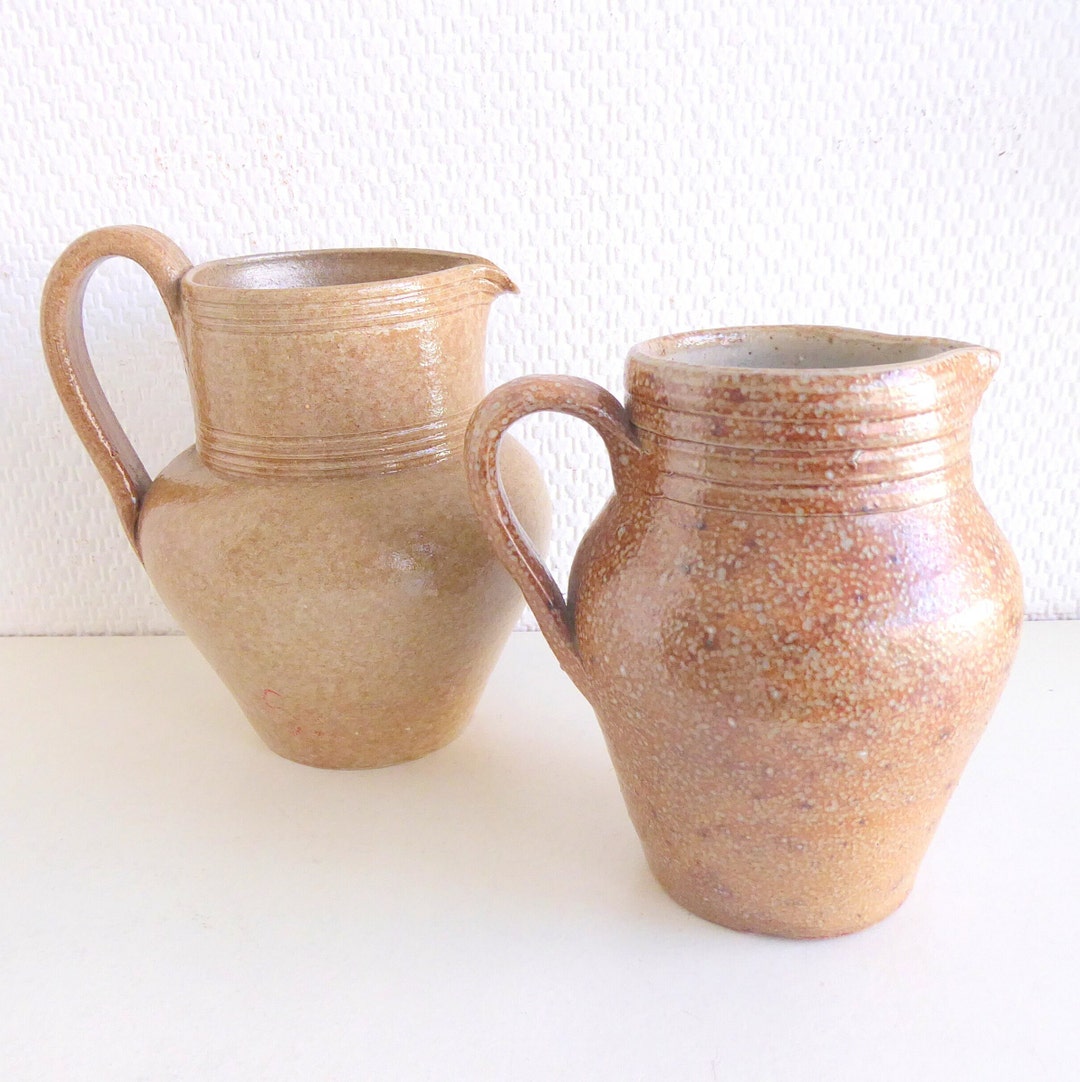 Set of Stoneware Wine Jugs Salt Glaze France 70s - Etsy