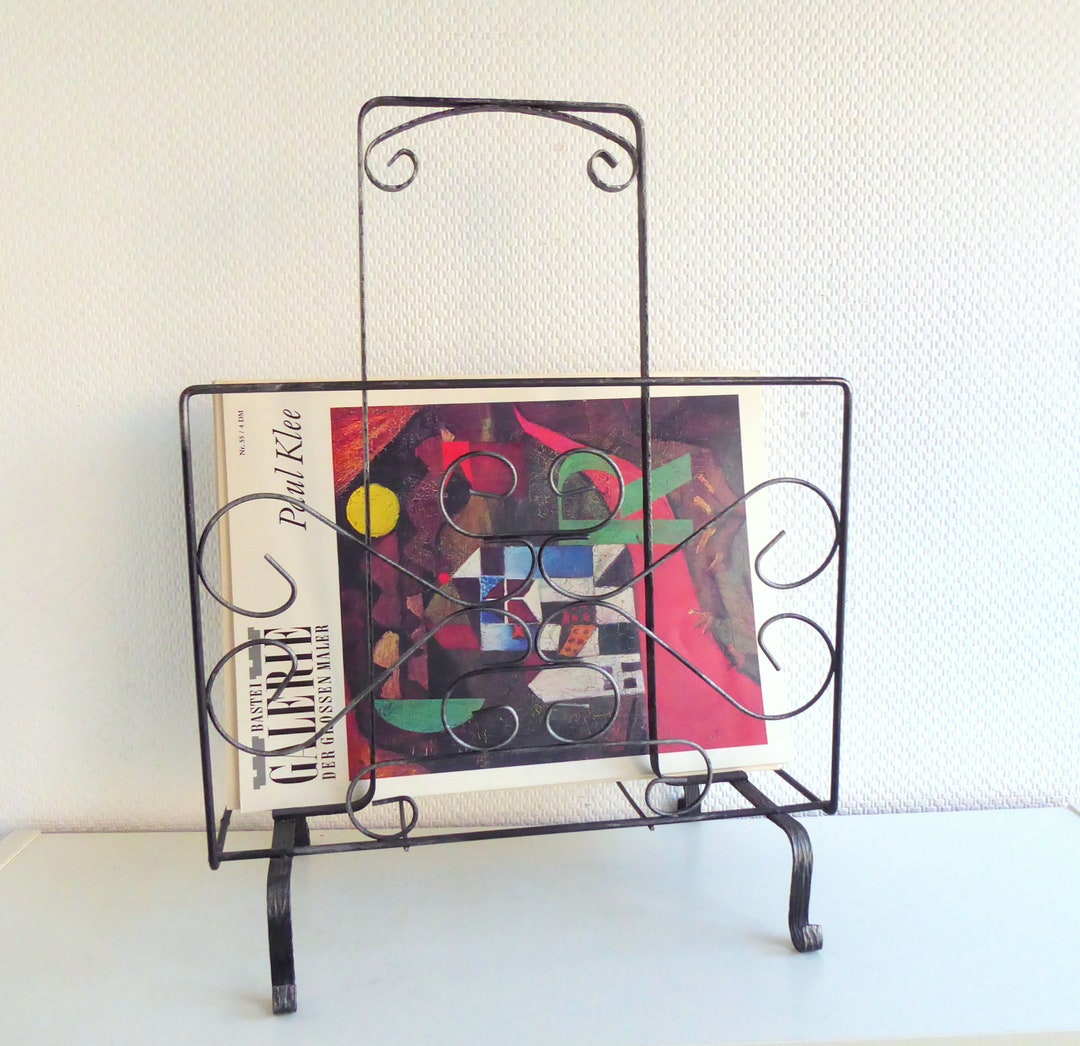 Vintage Newspaper Stand Wrought Iron 1960s Newspaper Stand - Etsy