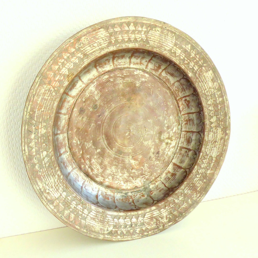 Vintage Wall Plate Morocco, Metal Tray Morocco - Etsy