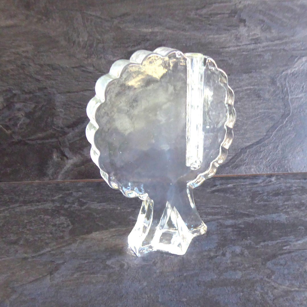 Vintage Glass Tree Vase, German Block Glass Vase, Solifleur Vase Glass ...