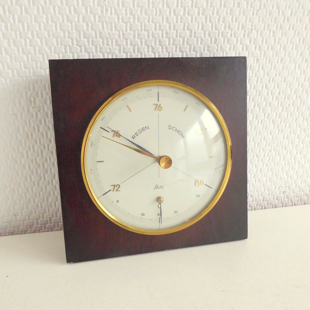 Vintage Weather Station Made of Teak Wood From the 60s - Etsy