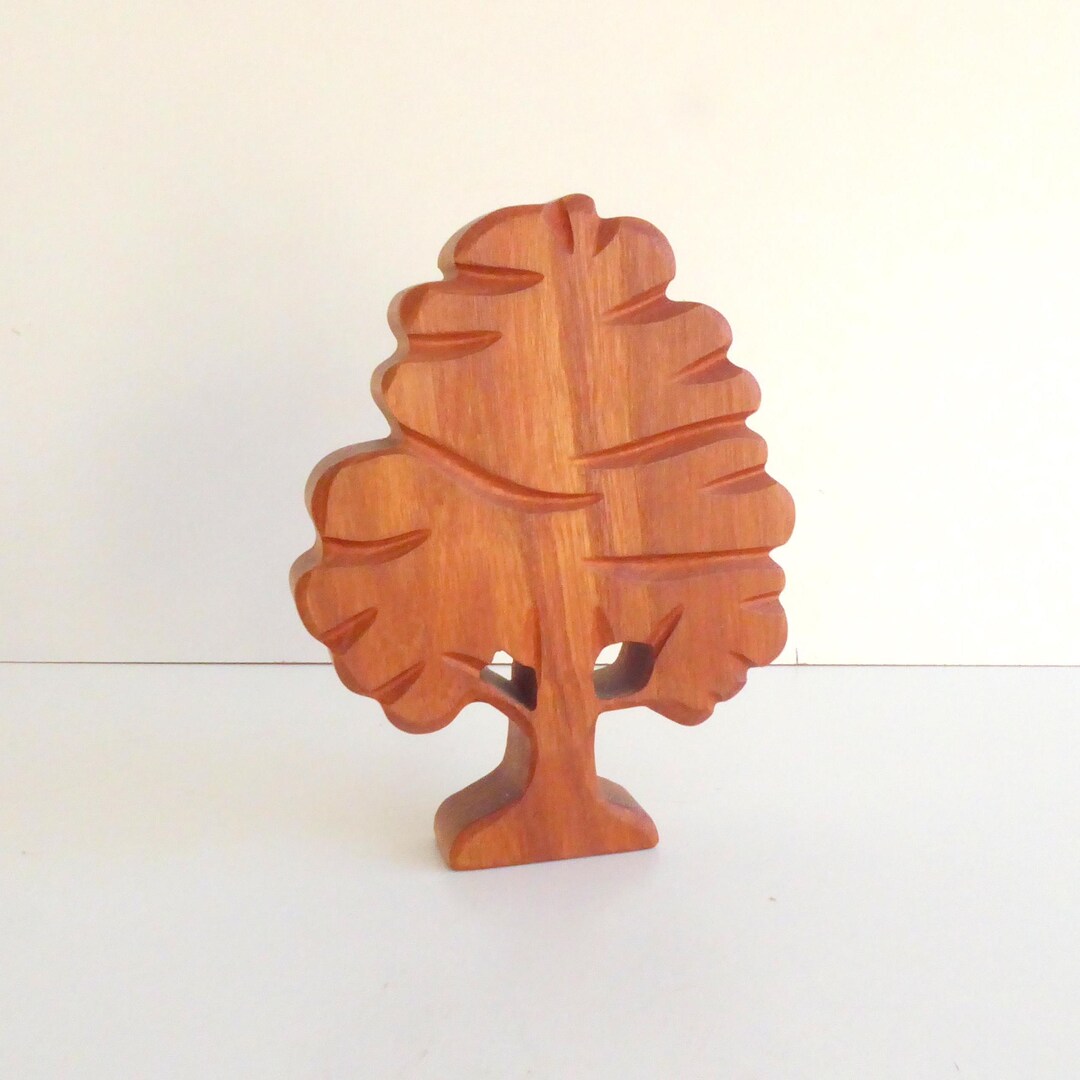 Tree Carved From Wood, Wooden Tree Sculpture 80s, Mid Century Modern - Etsy