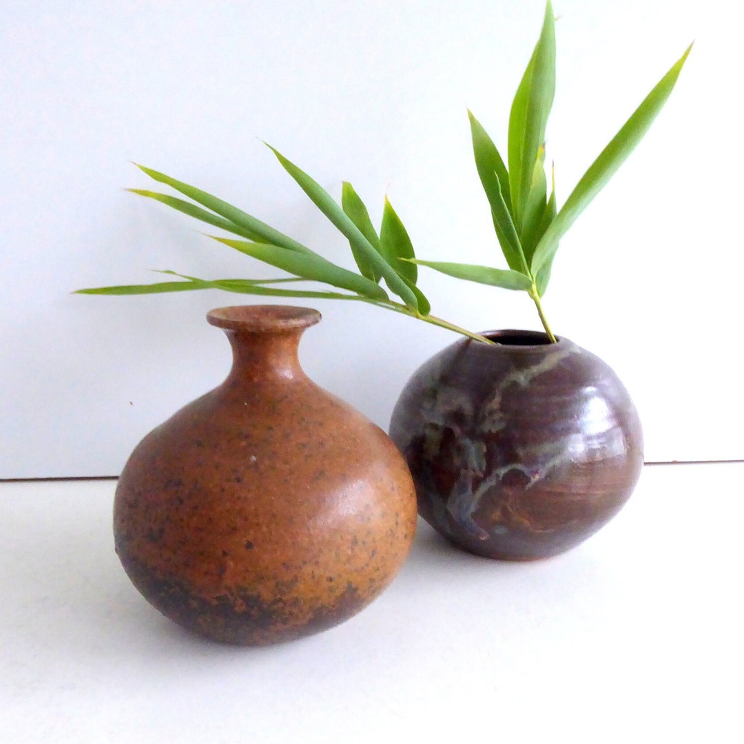 Vintage Ceramic Vases Set 70s, Set Studio Ceramics, Mid Century Modern ...
