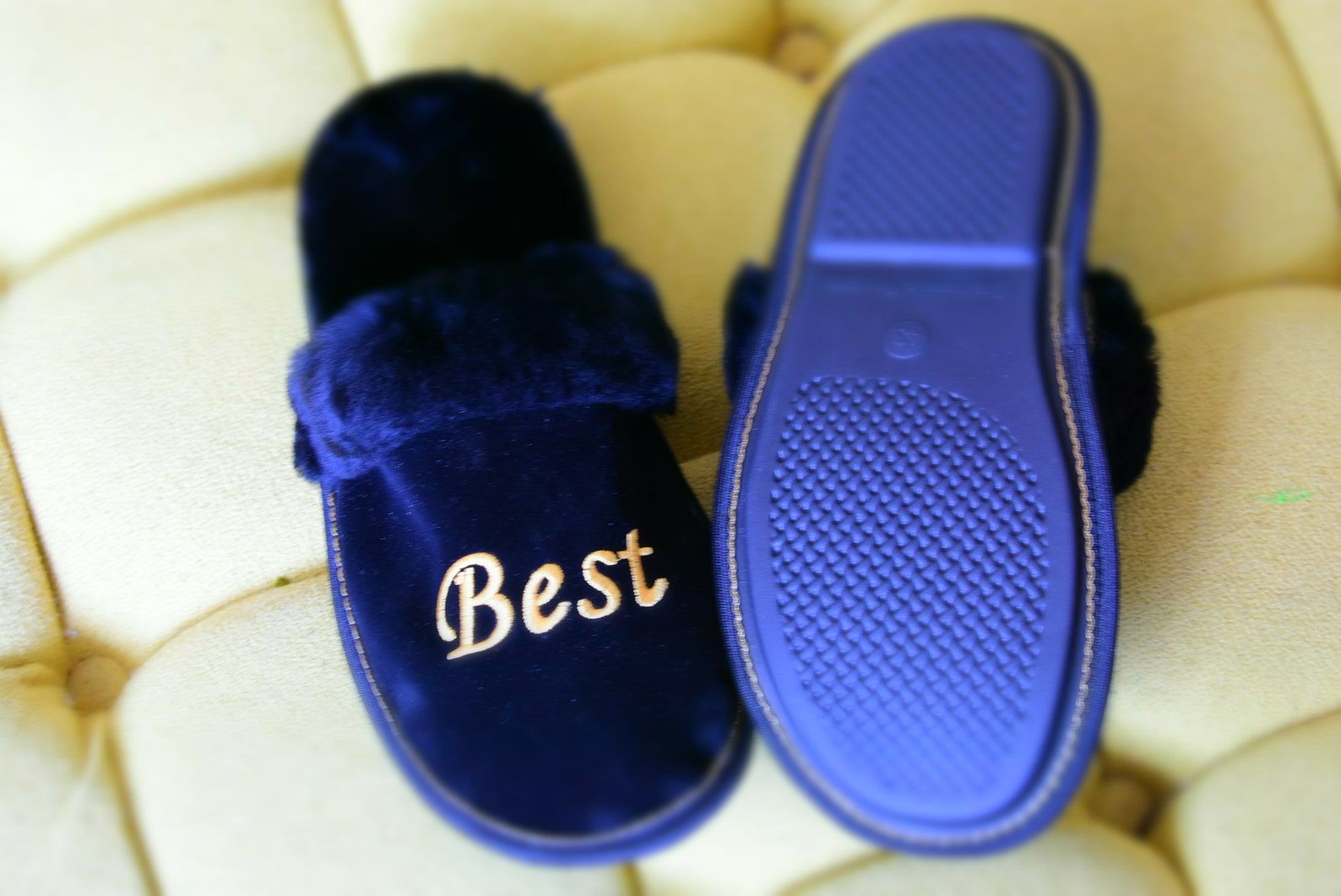 Best Dad Sheepskin Slippers | Etsy