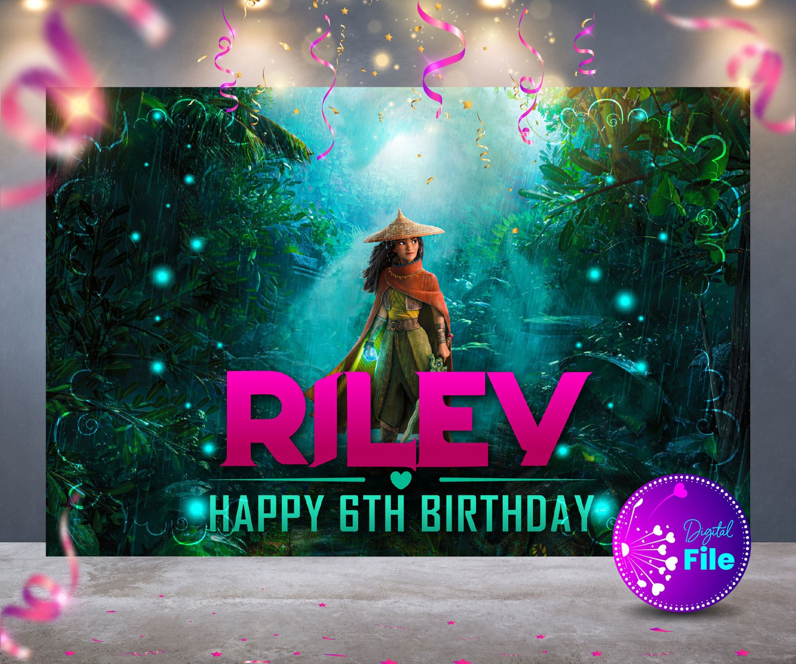 Raya Party Raya Backdrop Raya Decoration Raya Decor Raya | Etsy