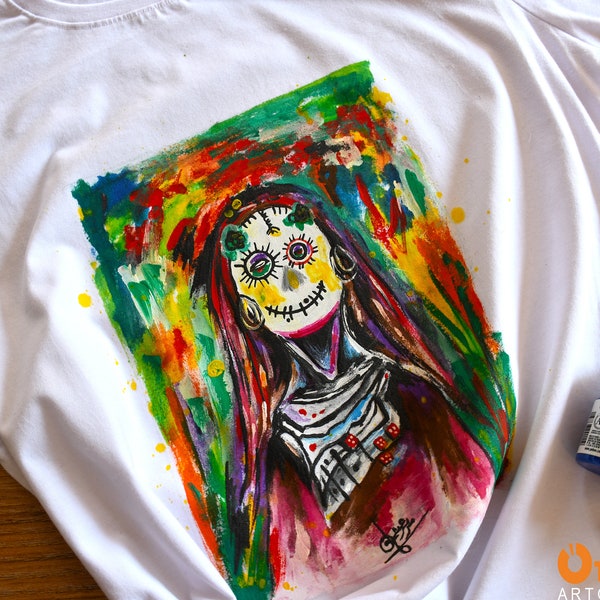 Hand Painted T Shirt - Etsy