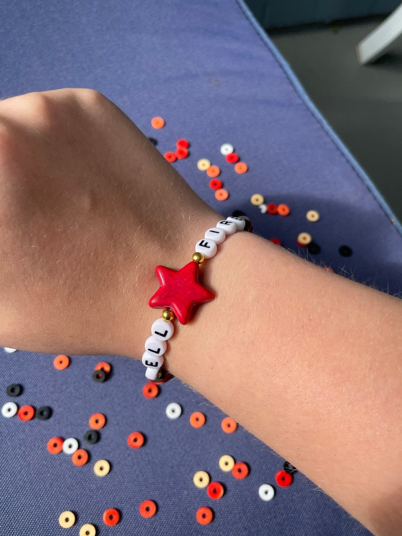 Stranger Things Hellfire Bracelet Clay Beads ST4 - Etsy