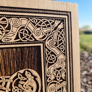 Viking Bear Wooden Wall Art, Pyrography, Norse Pagan Art,woodburned ...