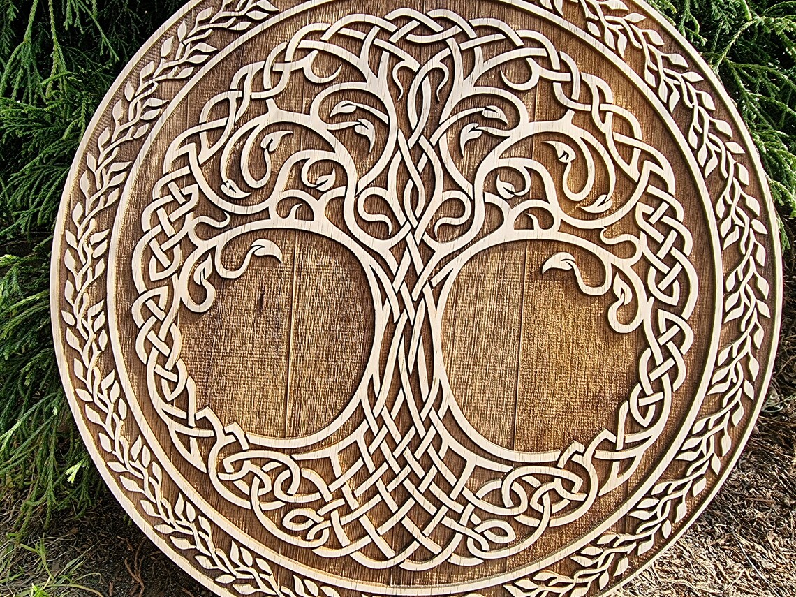 Holz Gebrannt Yggdrasil Lebensbaum Wikinger Mythologie | Etsy