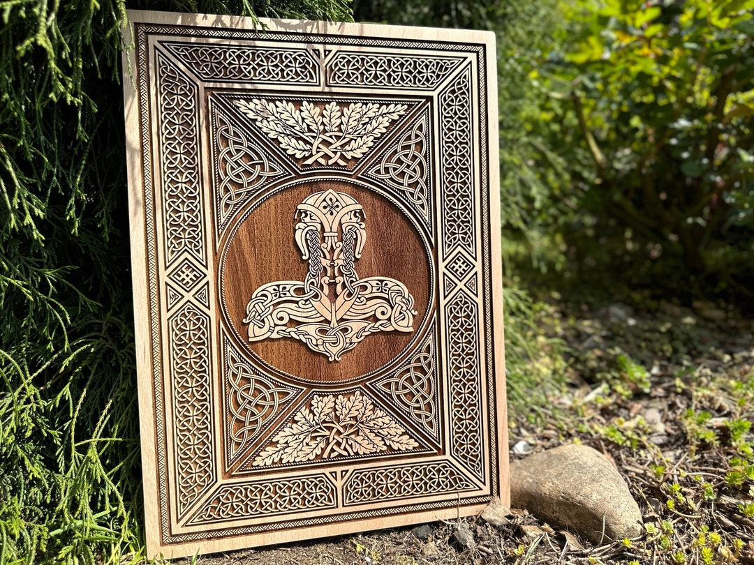 Viking Decor Mjolnir the Hammer of Norse God Thor in Highly Detailed ...