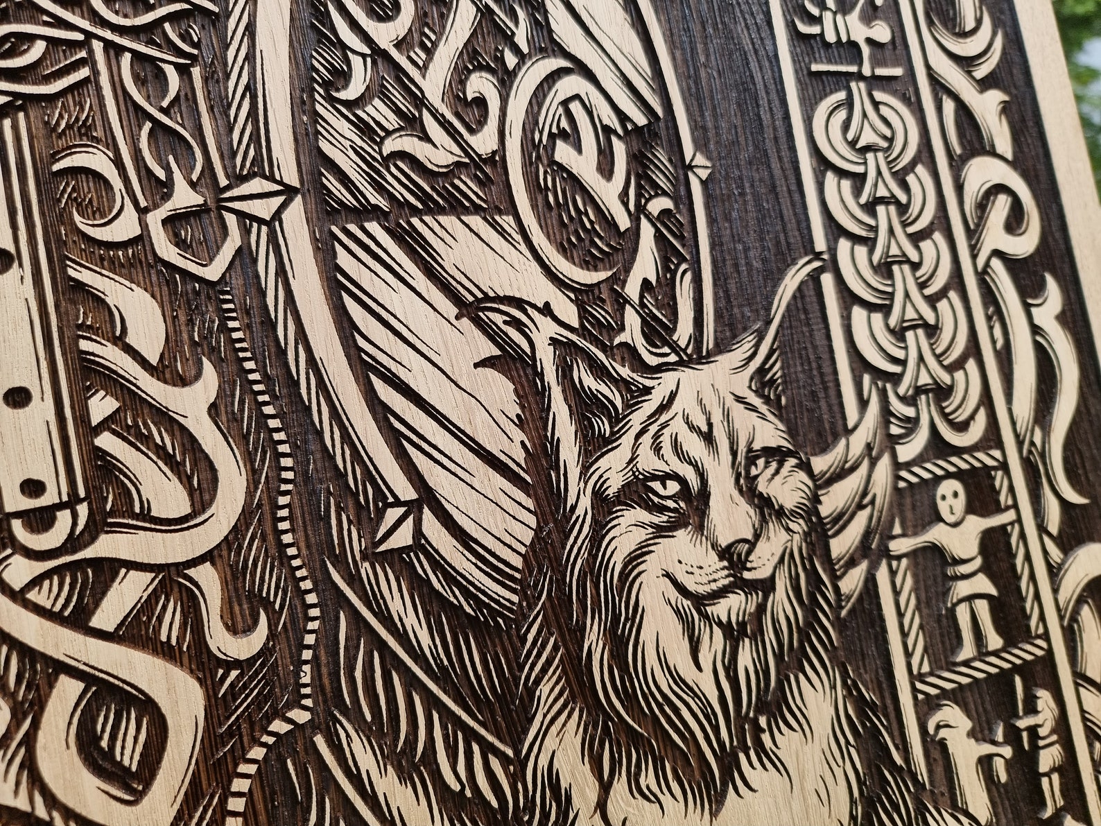 Woodburned Freya Wall Art / Pyrography Picture / Viking Wall - Etsy