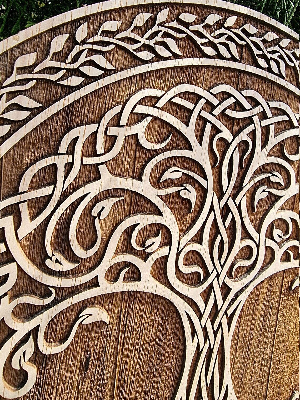 Holz Gebrannt Yggdrasil Lebensbaum Wikinger Mythologie | Etsy