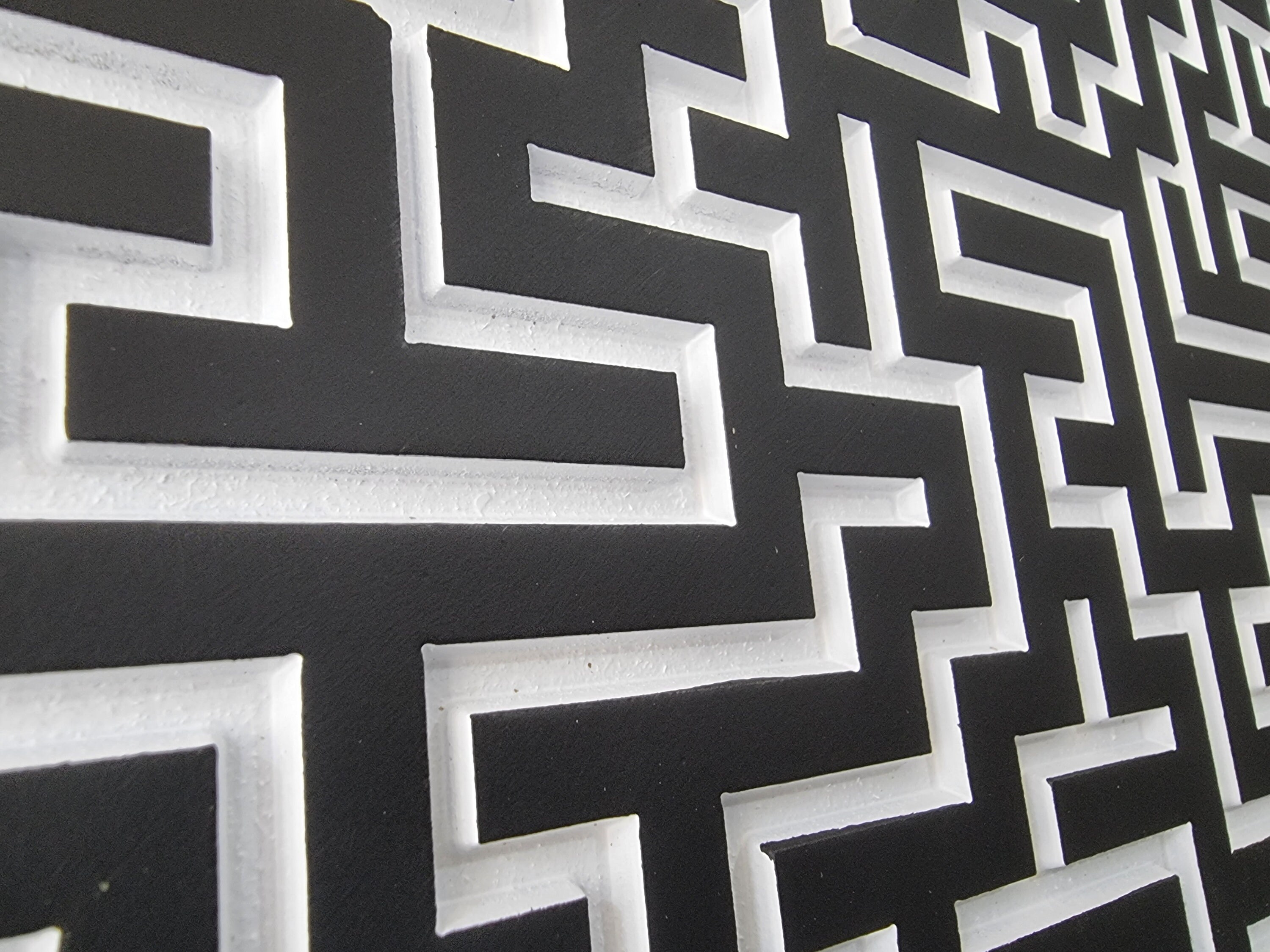 Maze Carved Op art optical ilusion | Etsy