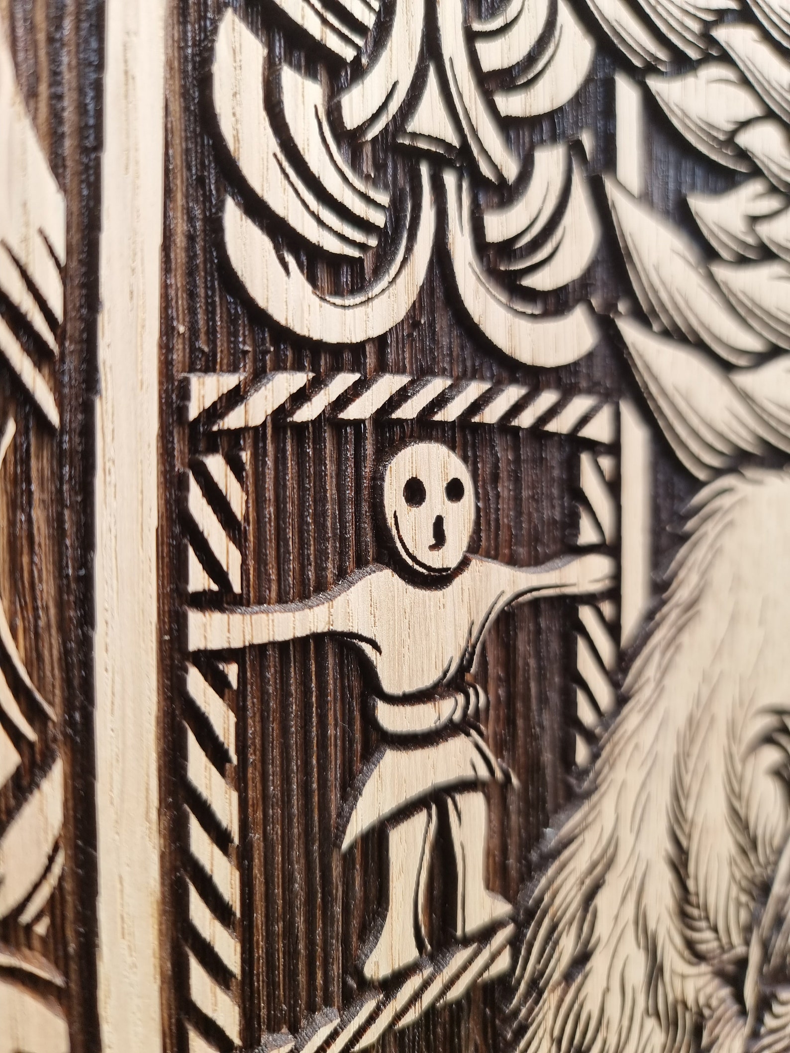 Woodburned Freya Wall Art / Pyrography Picture / Viking Wall - Etsy