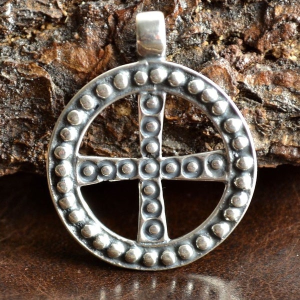 Solar Cross Pendant - Etsy