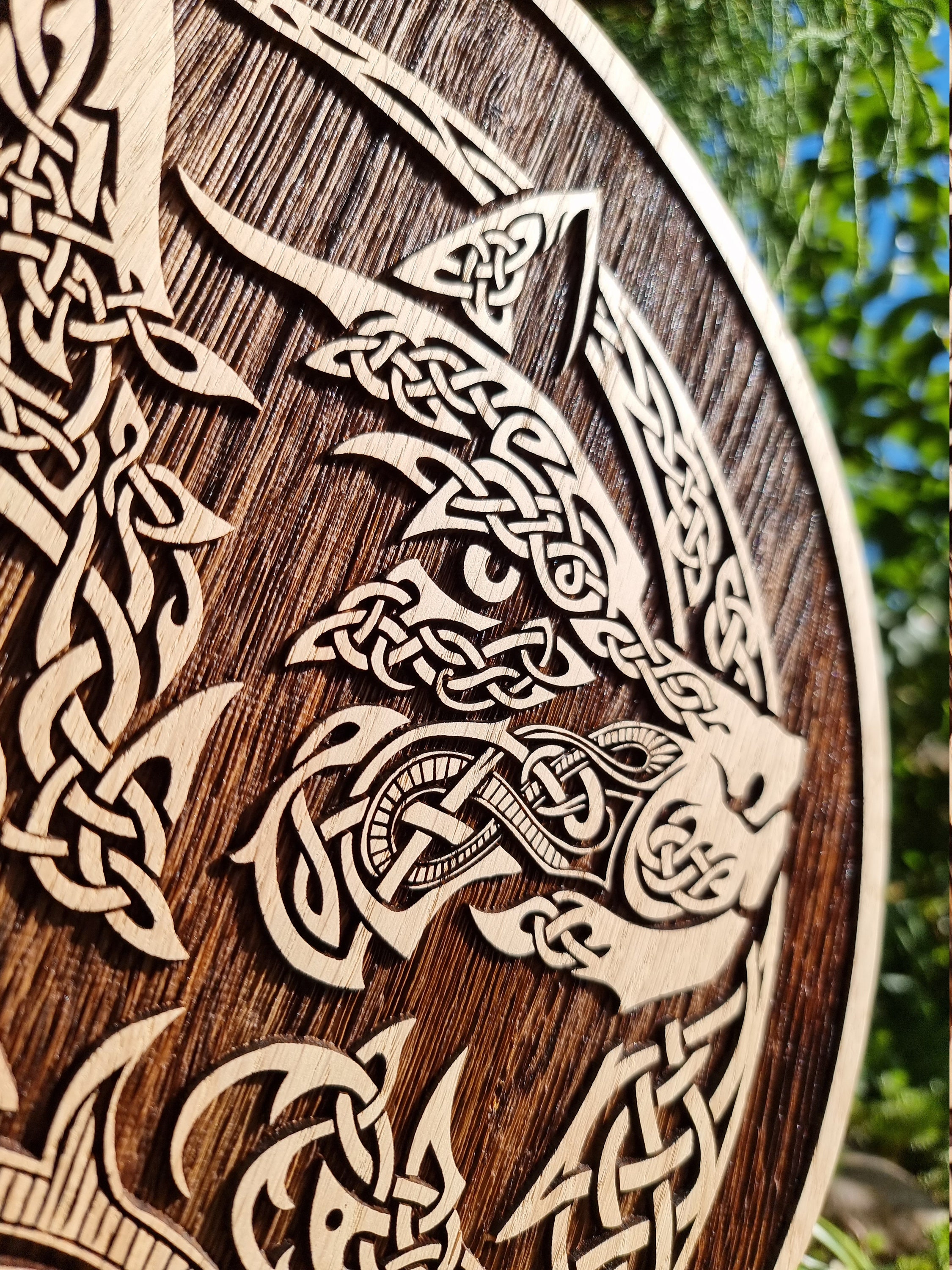 Simple Alpha Wolf Viking Mythology Runes Elder Futhark - Etsy