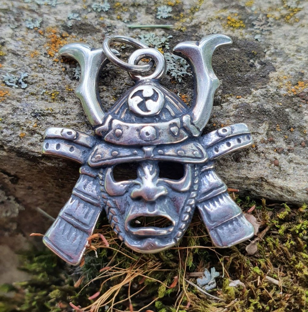 SAMURAI Silver Pendant Historic Pagan Jewelry - Etsy
