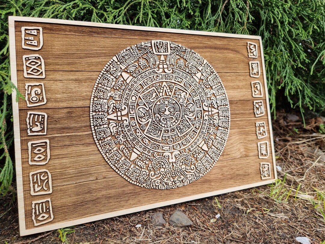 Mayan Calendar, Aztec Calendar, Aztec Sun Stone, Aztec Carved Wall Art ...