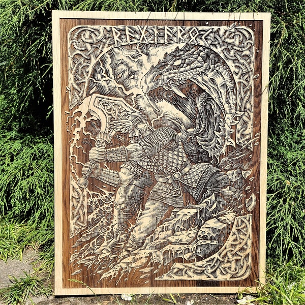 Viking Wood Carving - Etsy