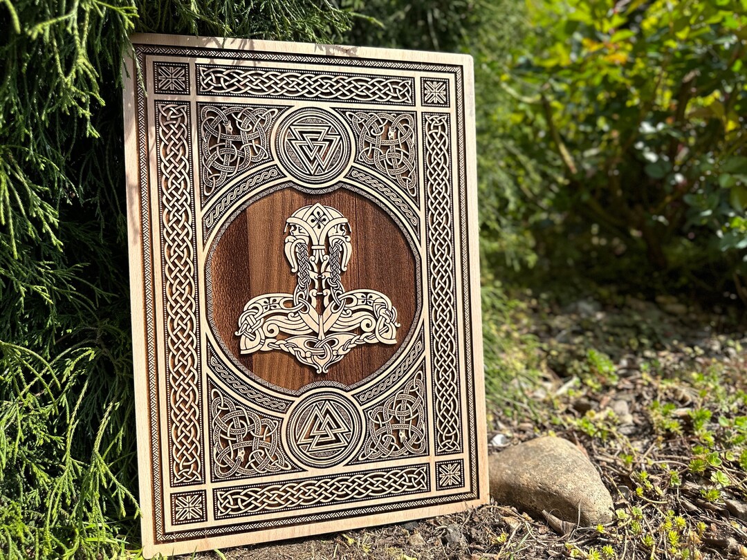 Viking Decor Mjolnir the Hammer of Norse God Thor in Highly Detailed ...