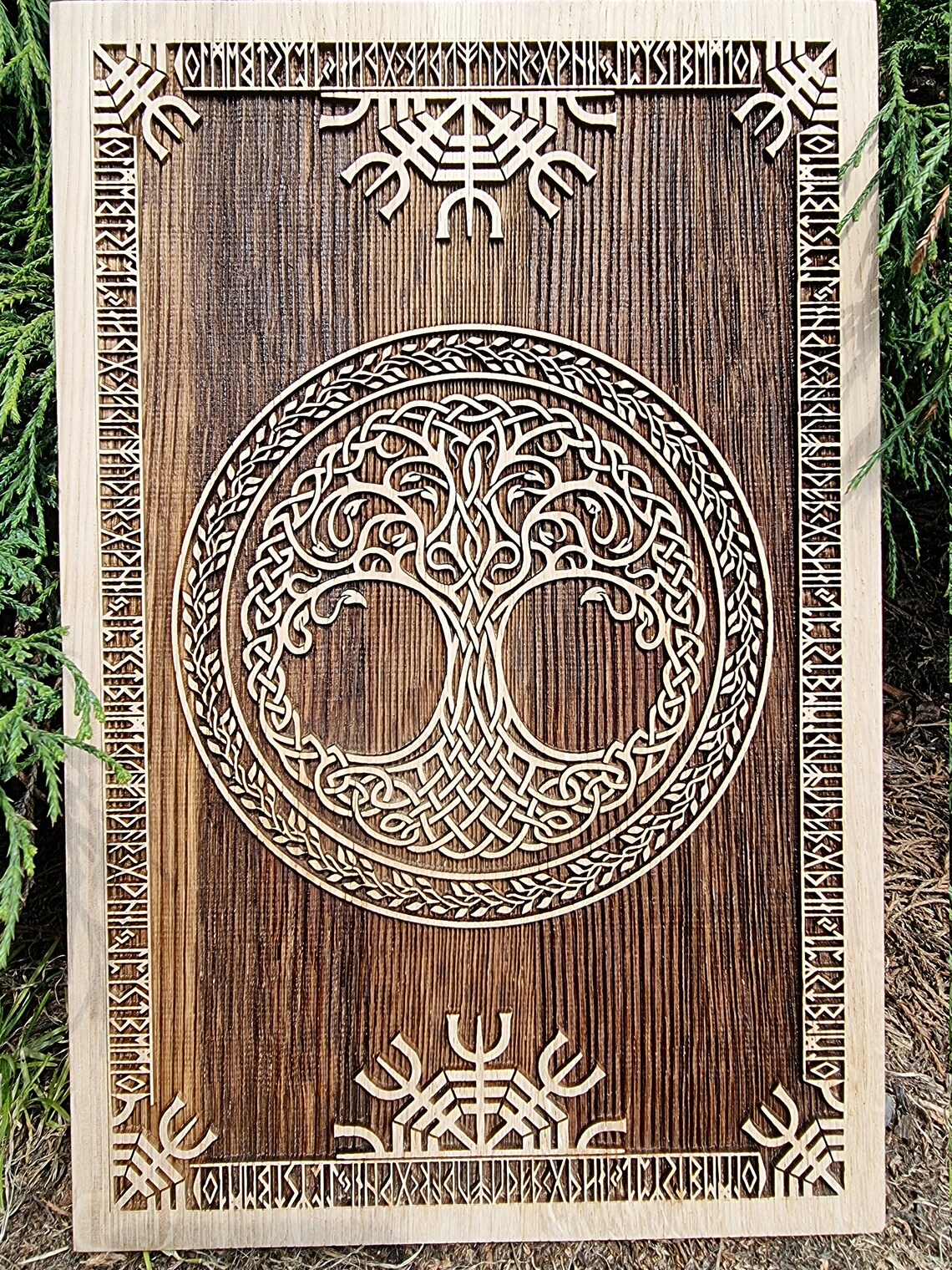 Tree of Life Artwork Yggdrasil Viking Artwork Runes Elder - Etsy