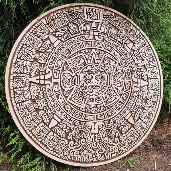 Aztec Sun Stone - Etsy