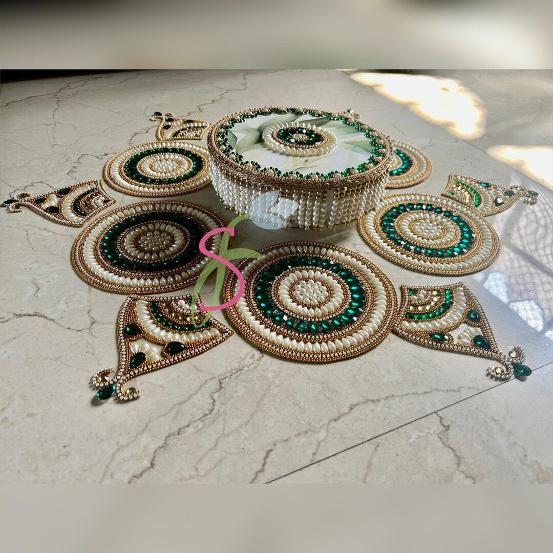 Colorful Diwali Rangoli Mat Diwali Decor Diya Rangoli Indian Diwali ...