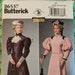 Butterick 6537/victorian Walking Suit / B6537/size E5 14-16-18-20-22 ...