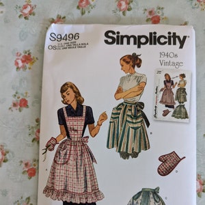 Simplicity S9496 1940s Vintage Pattern (new) - Etsy