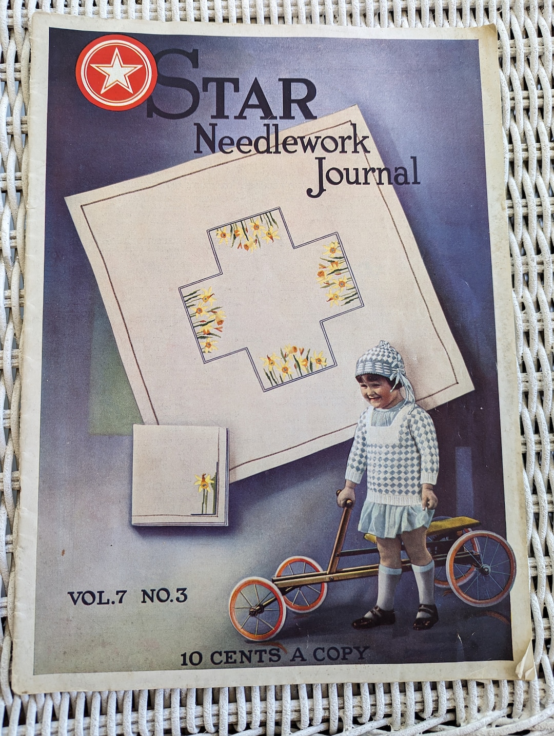 100 Year Old Needle Work Book/century Old Craft Book/ Star Needle Work ...