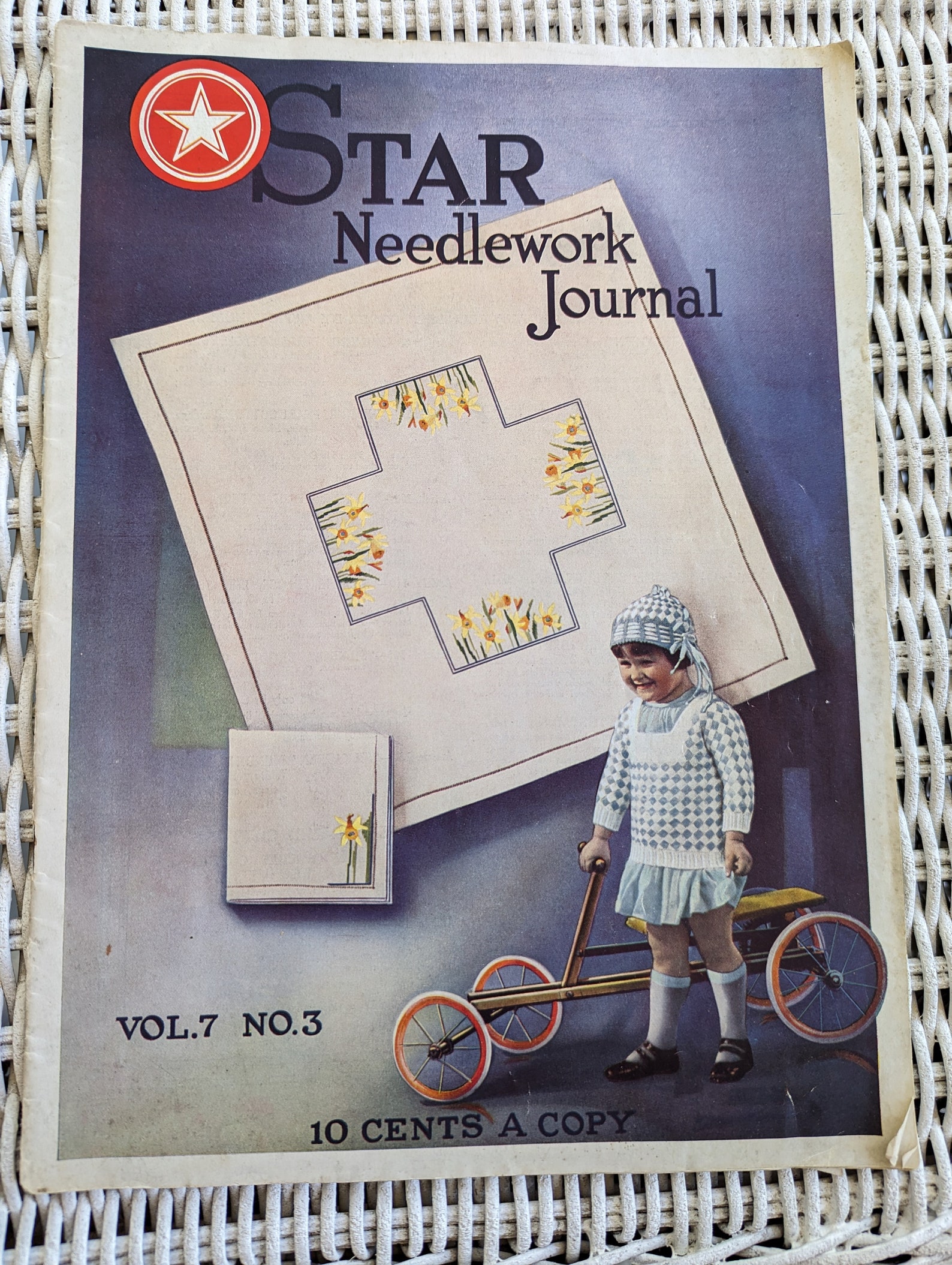 100 Year Old Needle Work Book/century Old Craft Book/ Star Needle Work ...