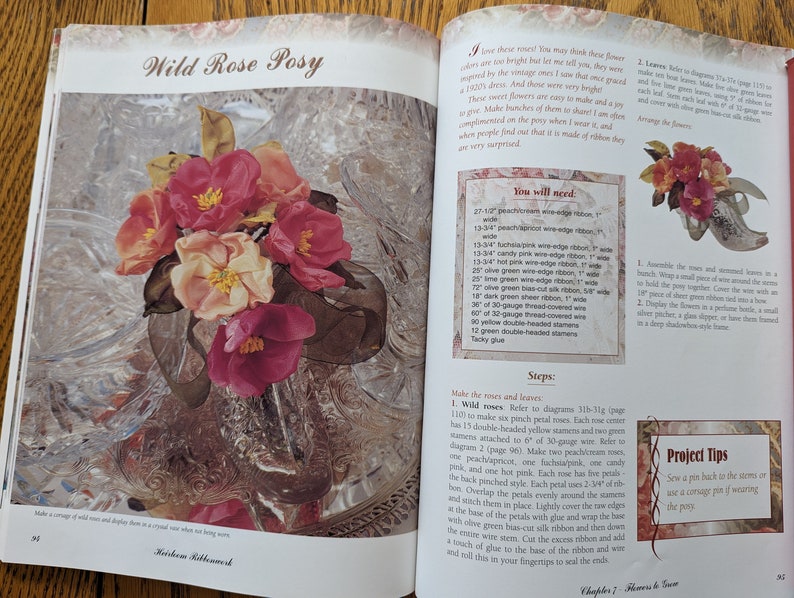 Heirloom Ribbonwork by Helen Gibb / Vintage Craftbook / Early - Etsy